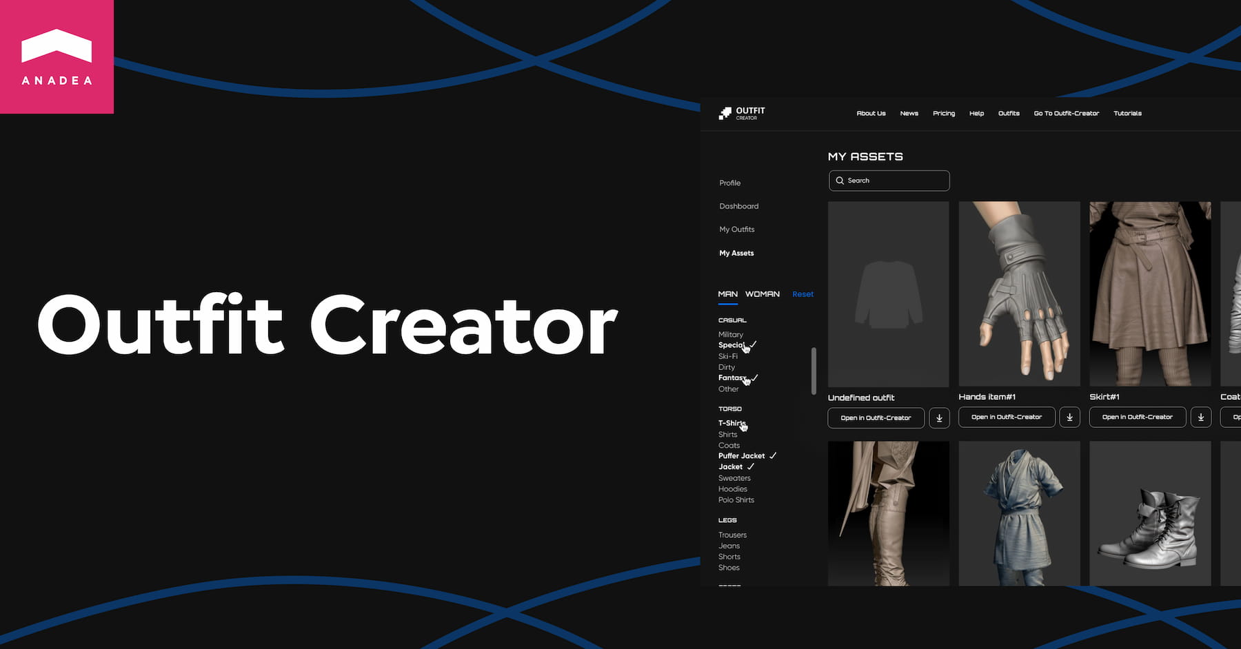 Outfit Creator - Unreal Engine Clothing Design Tool